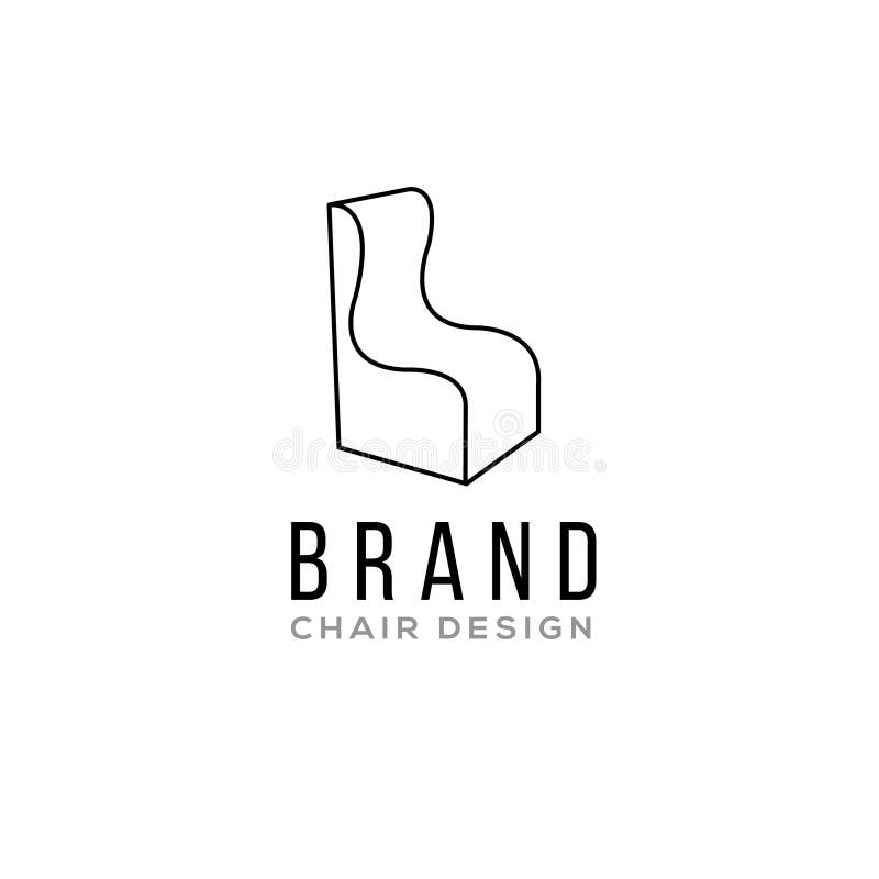 Chair Vector Logo. Furniture Logo Stock Vector - Illustration of office ...