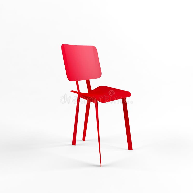 Chair on white background stock illustration. Illustration of chair ...
