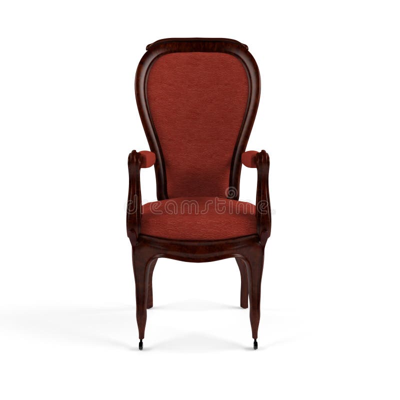 Chair on white background stock illustration. Illustration of modern ...