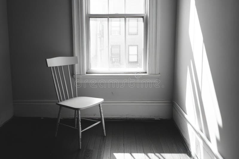 Chair by Window stock photo. Image of window, minimalist - 376234248