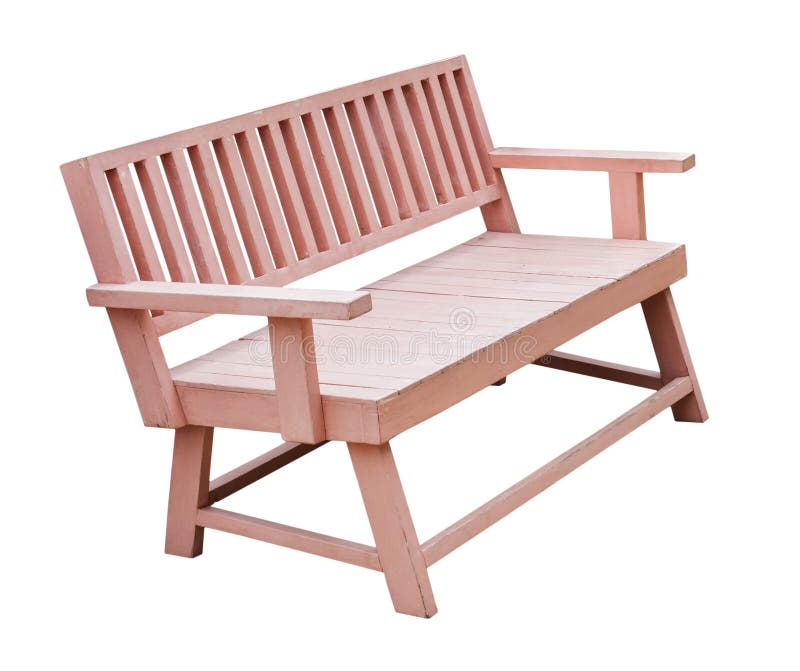 Long chair wood isolated stock image. Image of home - 180002407