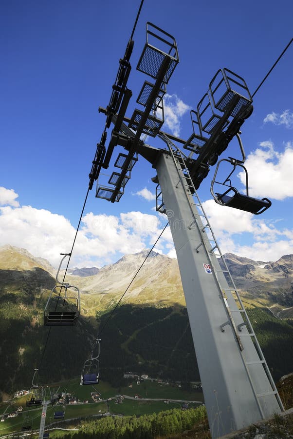 Chairlift stock photo. Image of alpine, summer, chair - 29277522