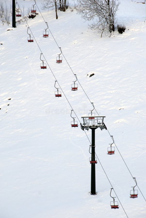 Chairlift ride stock photo. Image of peak, vacation, mountain - 13582828