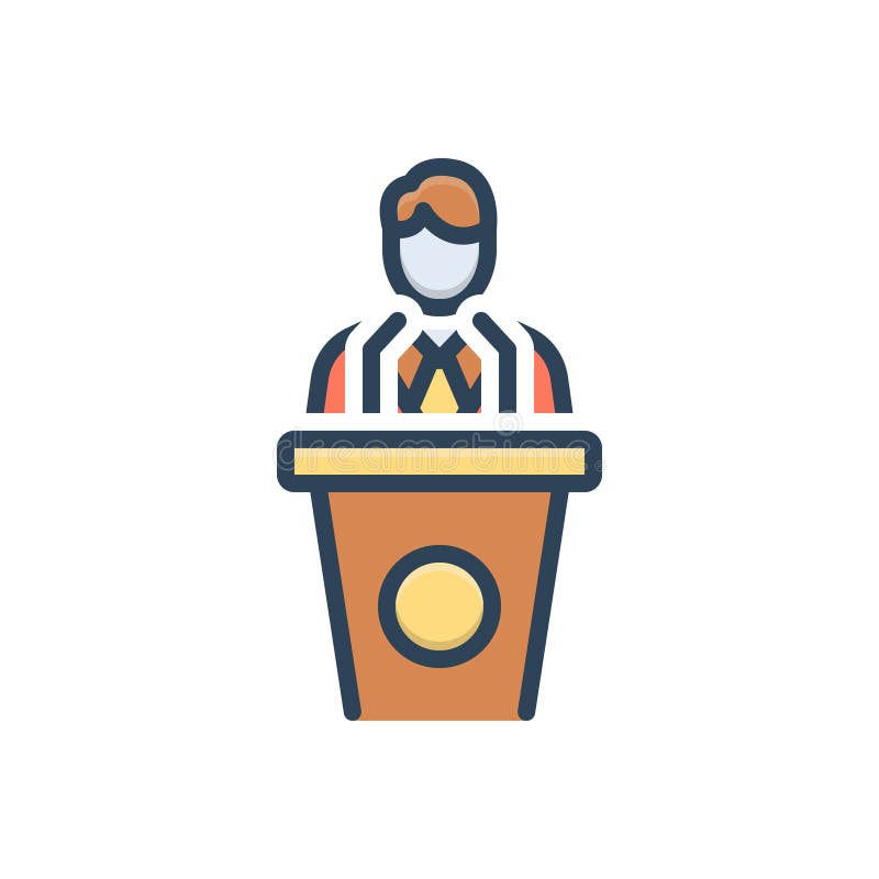 Color Illustration Icon for Chairman, President and Dean Stock Vector ...