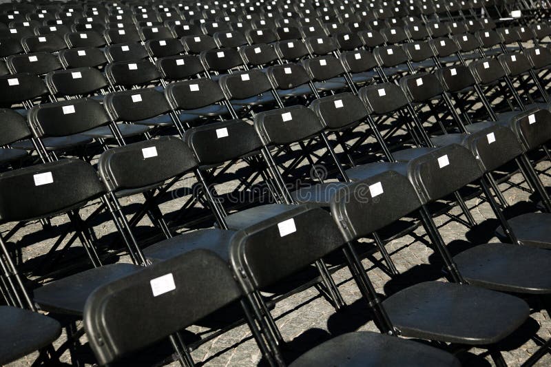 Chairs stock photo. Image of chair, outside, concert - 20844210