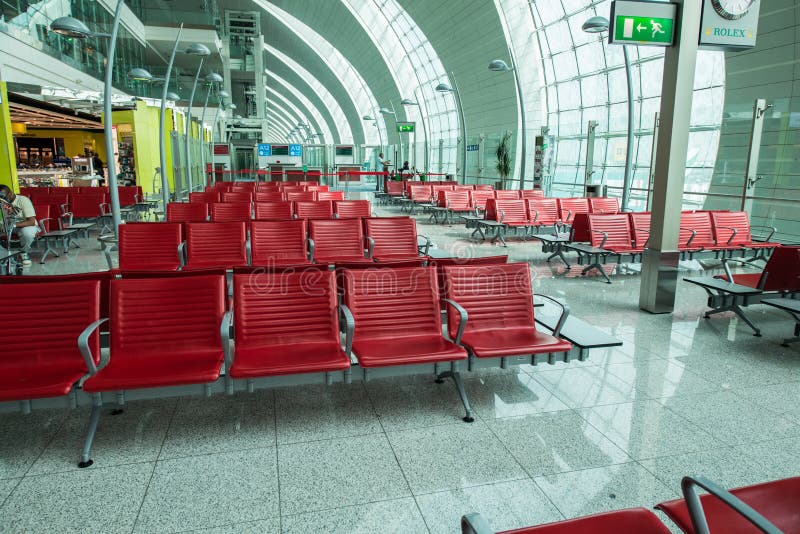 Chairs in the airport editorial stock photo. Image of furniture - 44538333