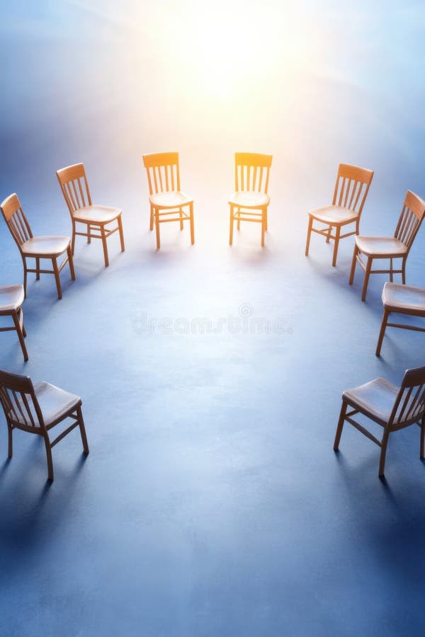 Chairs Arranged in a Circle Symbolize an Open Environment for Healthy ...
