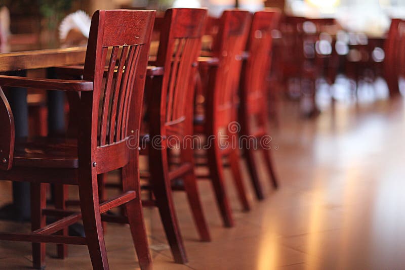 Chairs in cafe interior stock photo. Image of chairs - 66306708