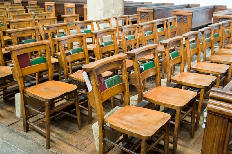Chairs in a church stock photo. Image of minster, quiet - 33405482