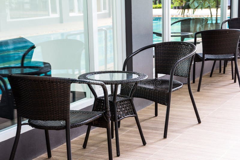 Chairs in coffee shop stock image. Image of chairs, indoors - 52680303