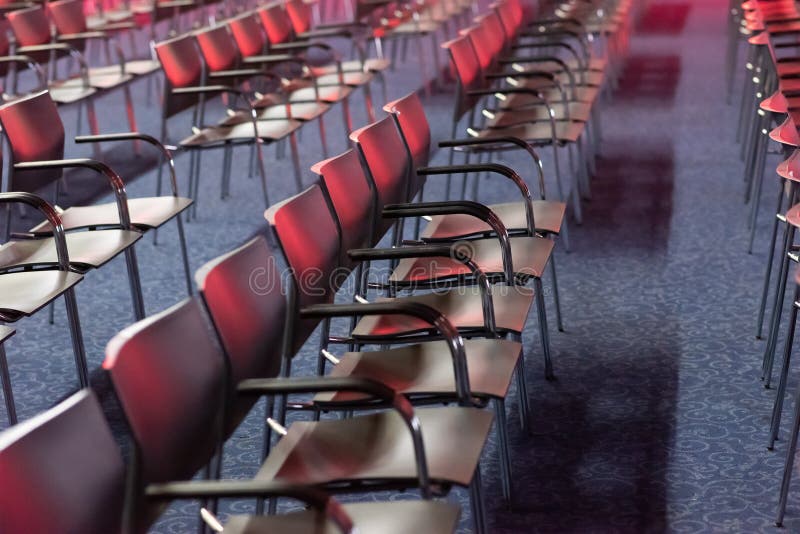 Chairs in the Conference Hall Stock Image - Image of interior, audience ...