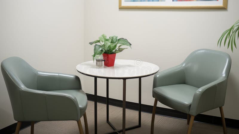 Chairs hr office stock illustration. Illustration of setup - 383545044