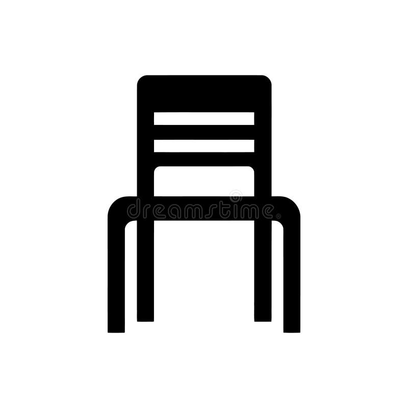 Chairs icon stock vector. Illustration of icon, symbol - 298398449