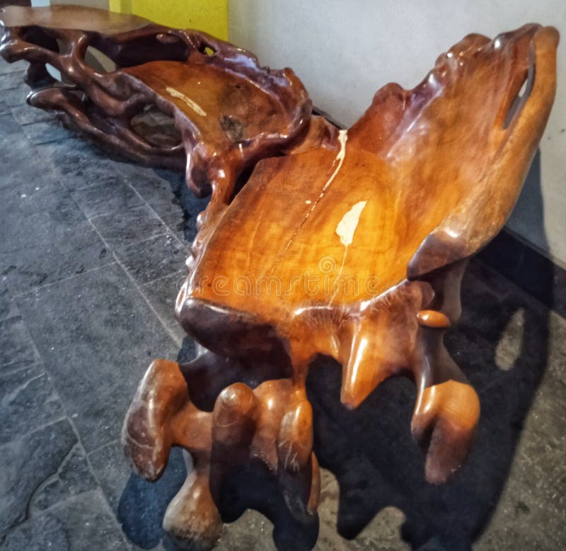 Chairs made of teak wood stock photo. Image of produce - 203003222