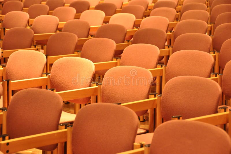Chairs in rows stock image. Image of diagonal, chairs - 8689571