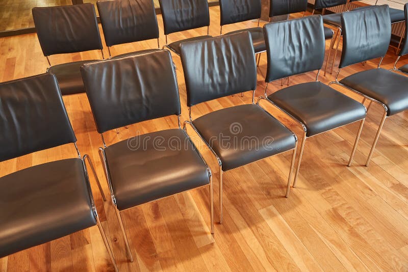 Rows of Chairs stock photo. Image of conference, education - 119177214