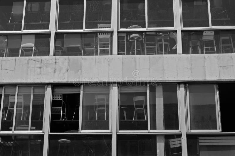Chairs dusty windows stock photo. Image of rows, display - 99006412