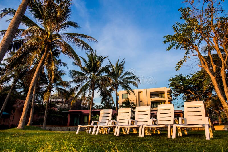 Chairs by the sea stock image. Image of outdoors, isolated - 84853923