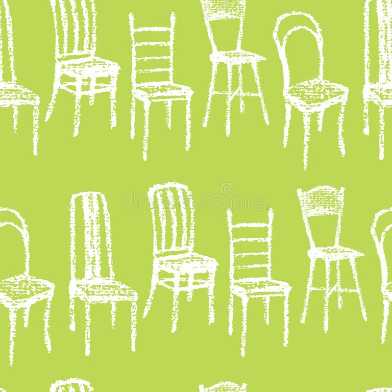 Chairs seamless pattern stock vector. Illustration of logo - 74955524
