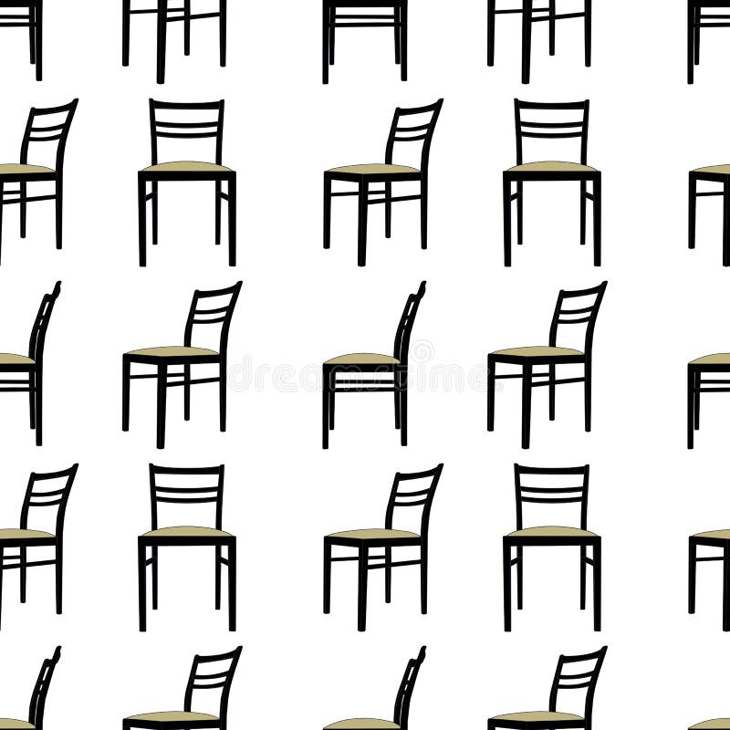 Chairs Seamless Pattern. Vector Stock Illustration Eps 10. Stock Vector ...