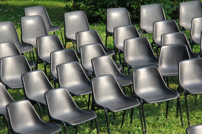 Chairs of show stock image. Image of plastic, theater - 32441645
