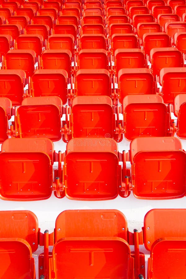 Chairs in the stadium stock photo. Image of group, football - 38286358