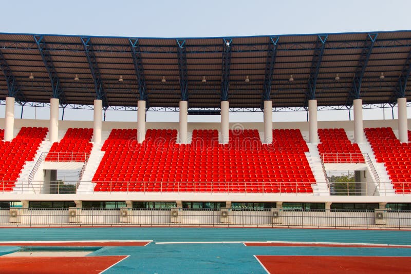 Chairs in the stadium stock image. Image of bench, arena - 38286719