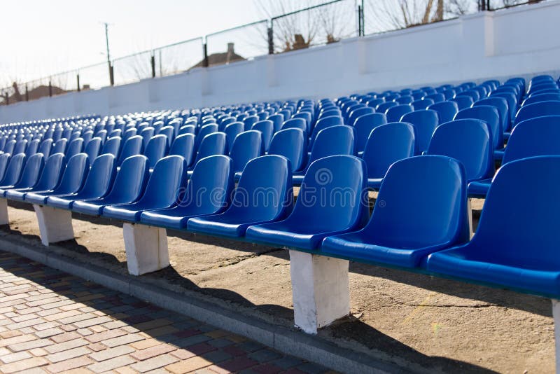 The chairs at the stadium stock image. Image of canopy - 88138585