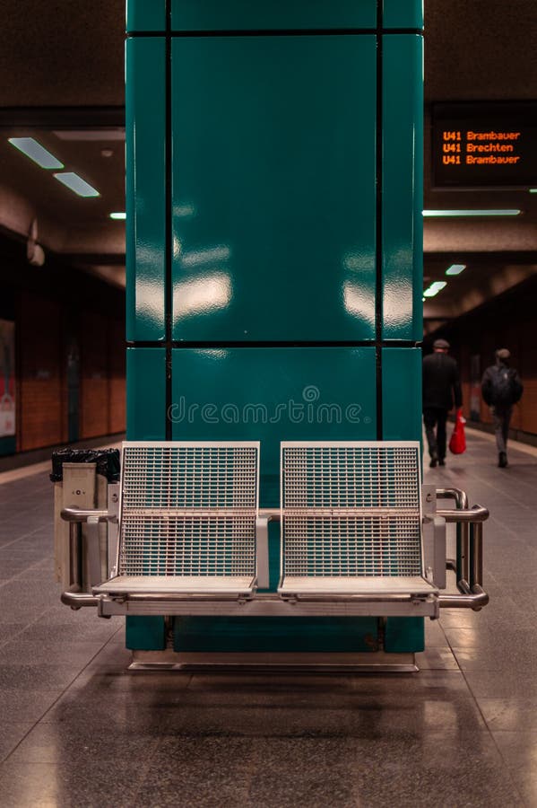 Chairs in a Subway Station Dortmund Germany Stock Image - Image of ...