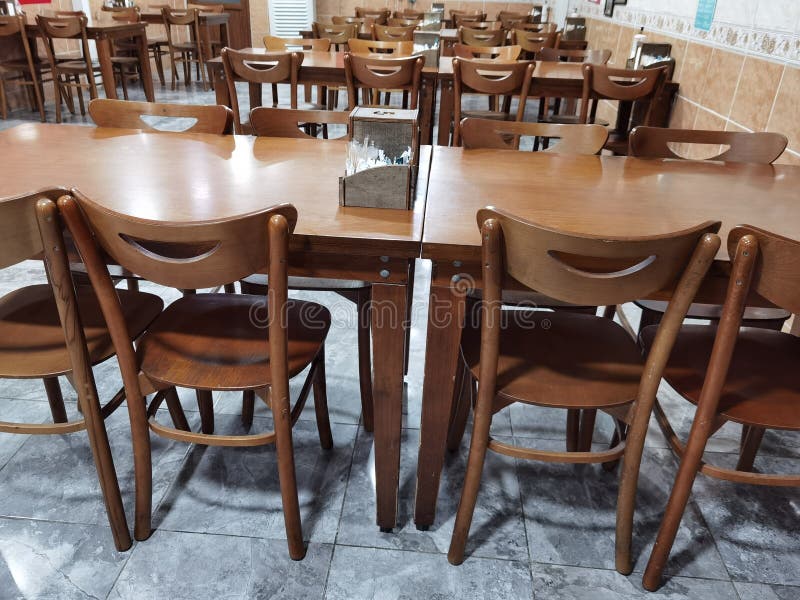 Chairs and Tables in a Restaurant Known for Liver Preparation in Edirne ...