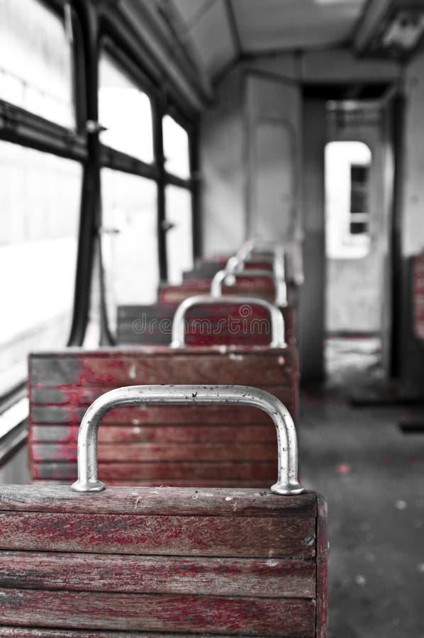 Chairs in vintage train stock image. Image of chair, interior - 14471059