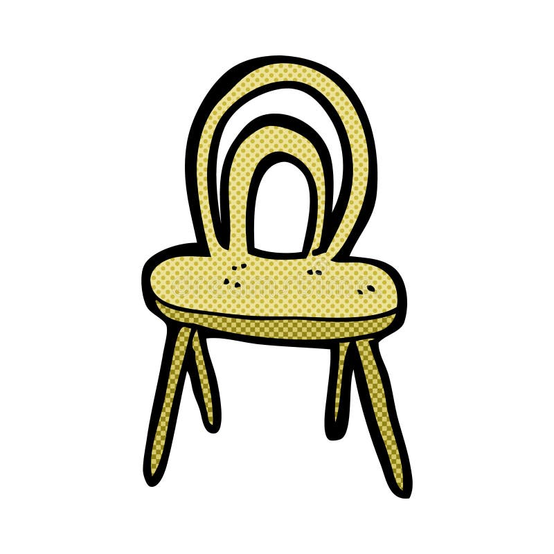 Chaise Comique De Bande Dessinée Illustration Stock - Illustration du ...