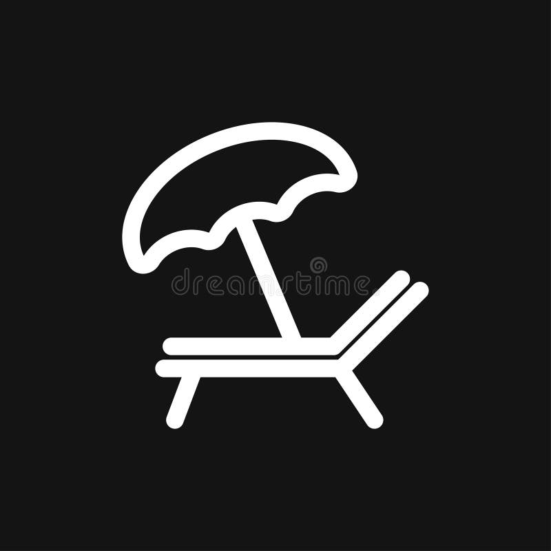 Chaise Lounge Icon Logo, Illustration, Vector Sign Symbol for Design ...