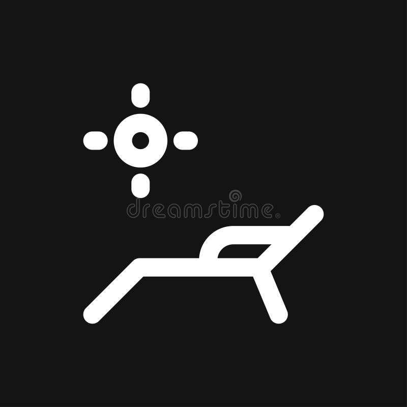 Chaise Lounge Icon Logo, Illustration, Vector Sign Symbol for Design ...