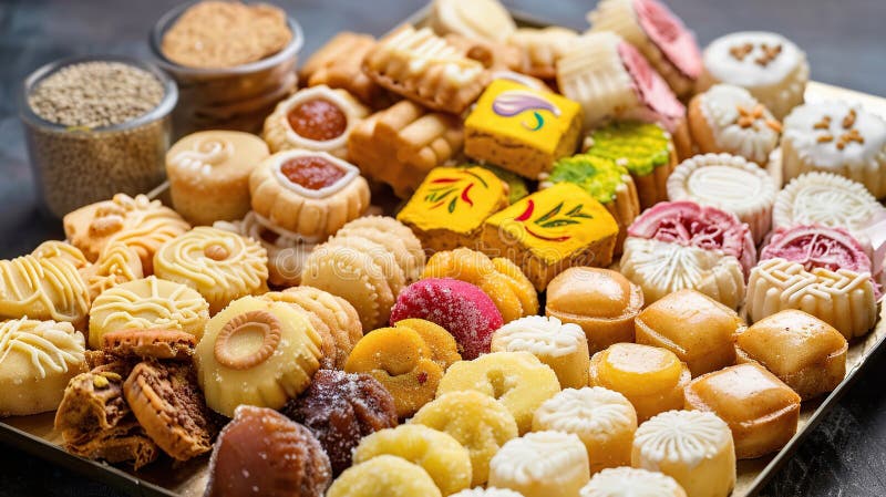 Chakali Indian Sweets and Snacks. Generative Ai Stock Illustration ...