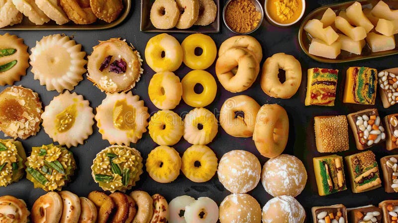 Chakali Indian Sweets and Snacks. Generative Ai Stock Illustration ...