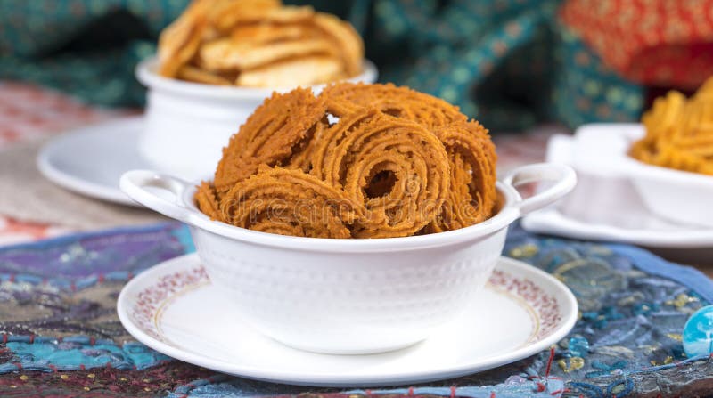 Chakali Snack stock photo. Image of diwali, meal, bengal - 129442280