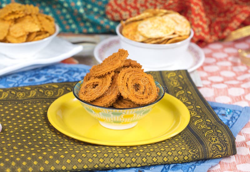 Chakali Snack stock photo. Image of fried, chakhali - 129442686