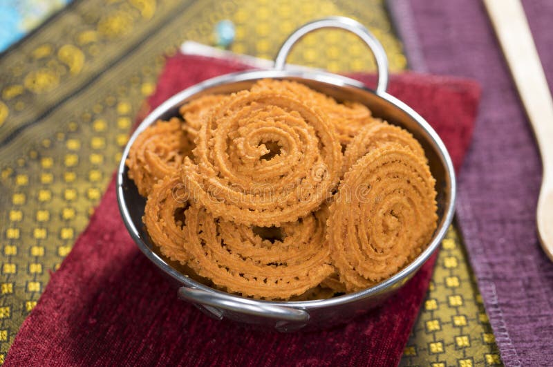 Chakali Snack stock image. Image of junk, indian, murkoo - 129443281