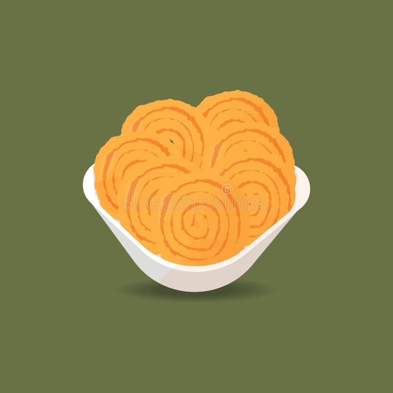 Chakli is a Product Made from Deep-fried Dough. Traditional Savory ...