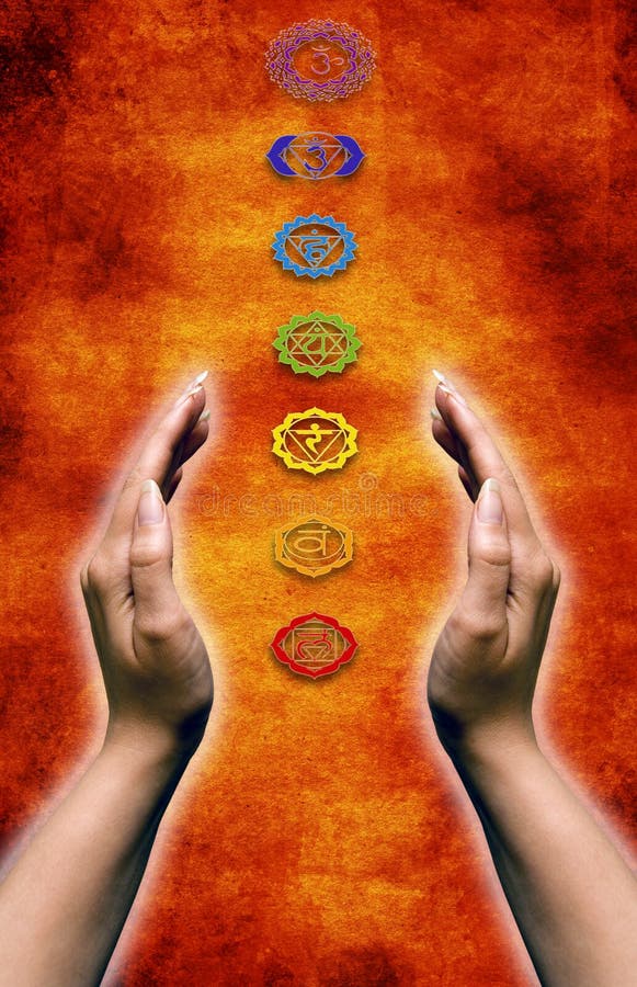 Chakra energy stock illustration. Illustration of chakras - 6575034