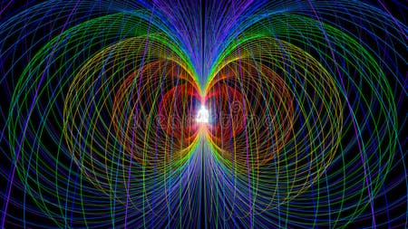 Chakra System of Human Energy Torus Fields Stock Illustration ...