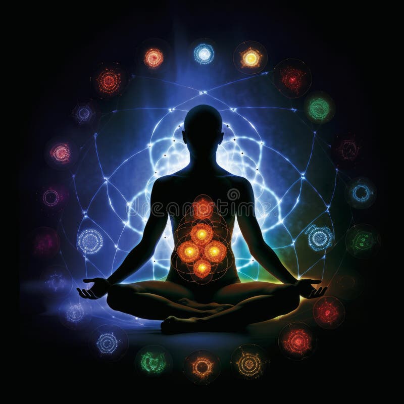 Chakras and Science Debunking the Myths Energy on Black Background ... Chakras and Science Debunking the Myths Energy on Black Background ...