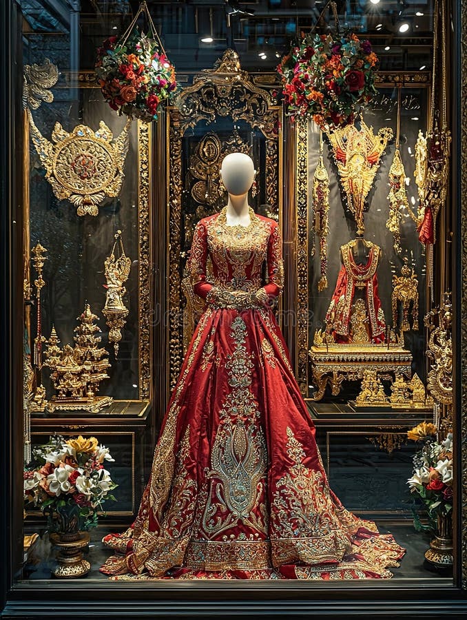 Chakri Attire Showcase Thai Clothes Stock Illustration - Illustration ...