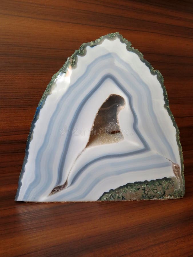 Chalcedony Geode Quartz Crystal Stock Photo - Image of chalcedony ...