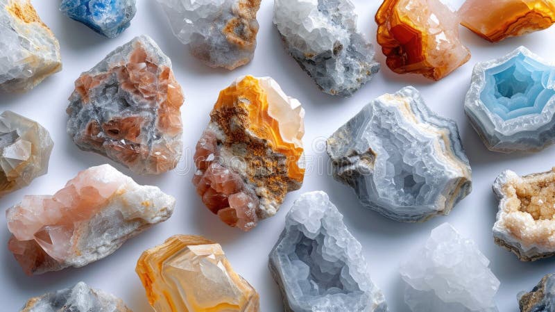 Chalcedony Showing Off Its Diverse Palette and Silky Luster, Elegantly ...