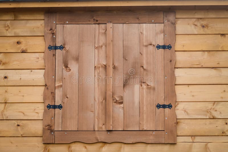 Old-fashioned Chalet Window Stock Image - Image of rustic, objects ...