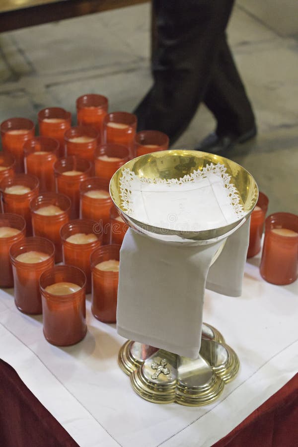 Chalice and candle stock image. Image of candles, gold - 43276669