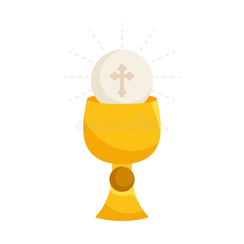 Chalice with communion stock vector. Illustration of symbol - 273118614