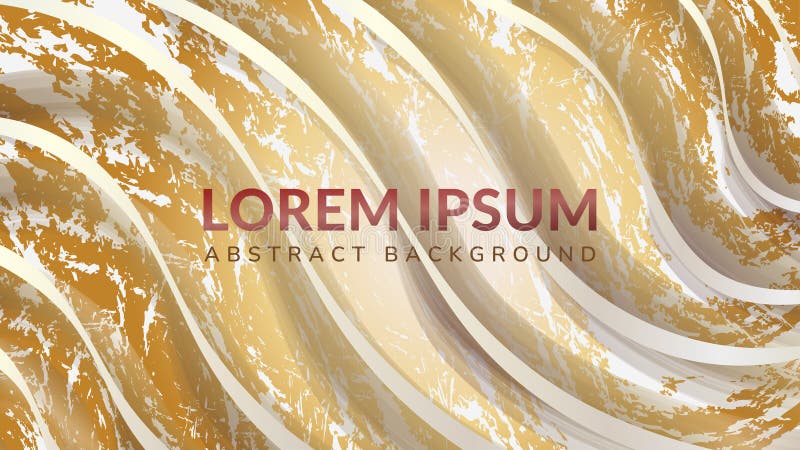 Abstract Gold and Cream Waves. Stock Illustration - Illustration of ...